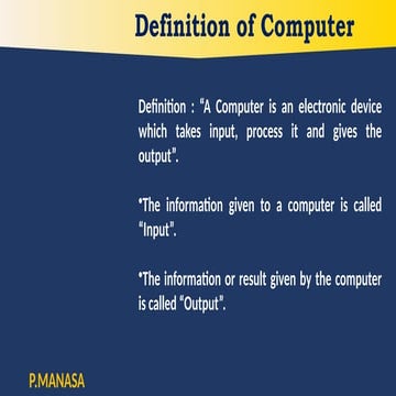 Intoduction to Computer Components for osmania | PPTX
