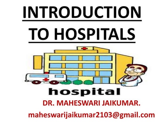Various departments of the hospital | PPT