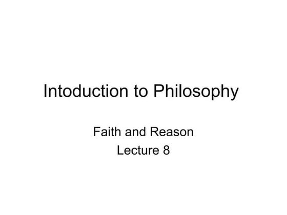 Lecture 1 Introduction to Philosophy | PPTX | Science