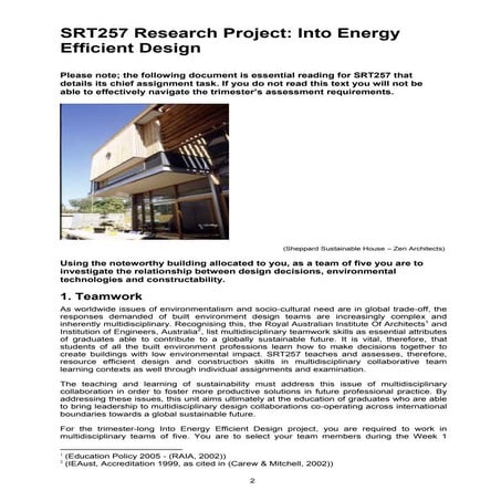 Into engergy efficient design | PDF