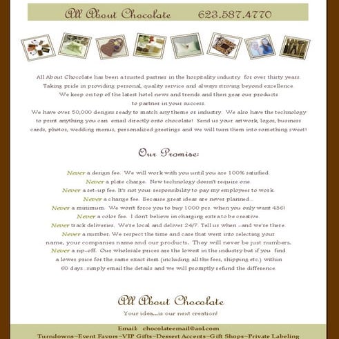 All About Chocolate | PDF