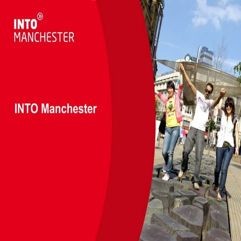 Into manchester presentation blue | PPT