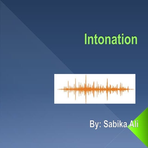 Intonation | PPT
