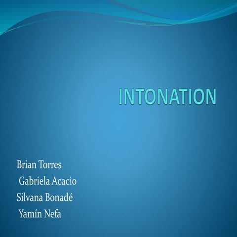 Intonation | PPTX