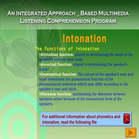 Fnctions Of Intonation