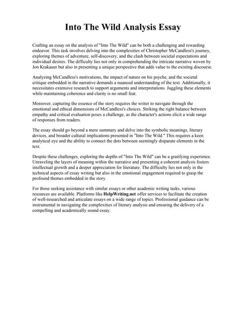 Into The Wild Essays.pdf