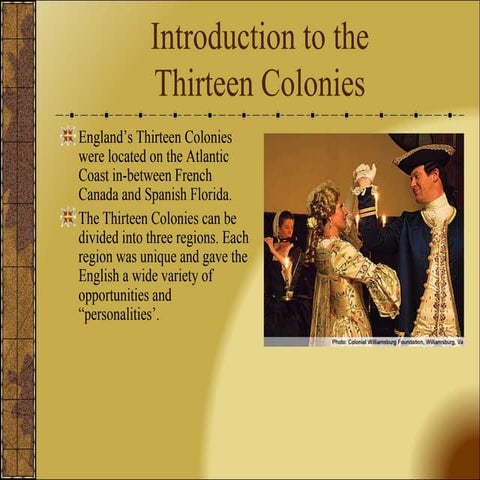 Into to 13 colonies | PPT