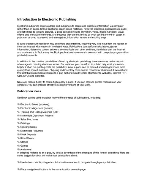 e-publishing | PPTX