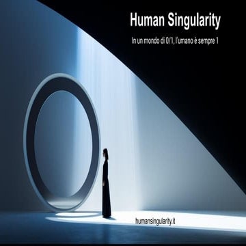 Introduzione alle AI Generative di Human Singularity | PPT