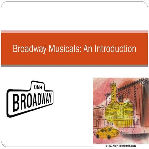 Intro to Musicals | PPT