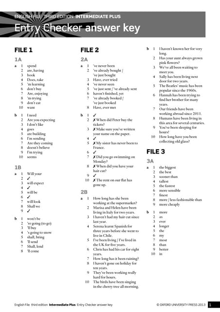 Project 4th Edition Workbook 4 Answer Key | PDF | Sports