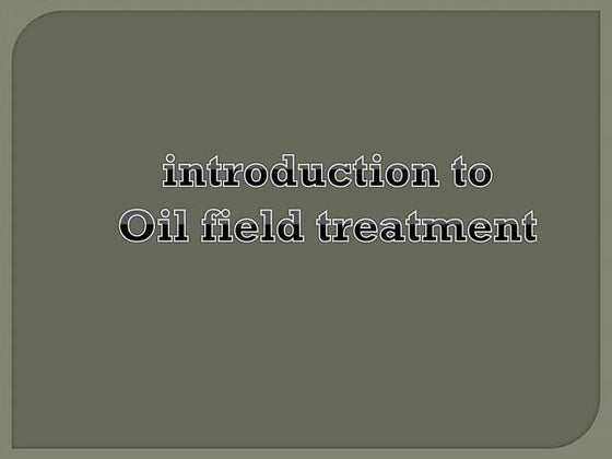 Fpso – general overview of conversion & topside process description ...