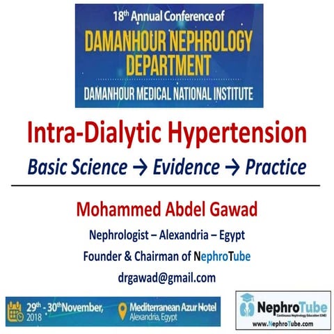 IntraDialytic Hypertension (Basic Science → Evidence → Practice) - Dr ...