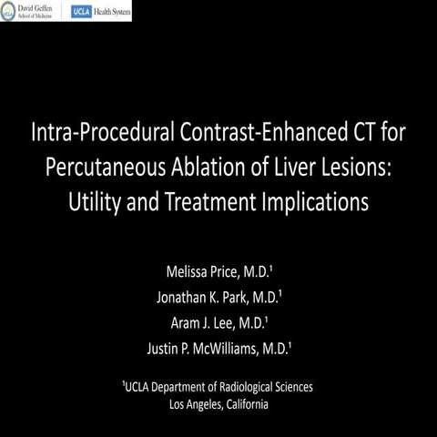 Intra procedural ct during rfa final | PPTX
