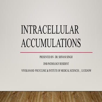 intracelluar accumulations pathology robbins | PPTX