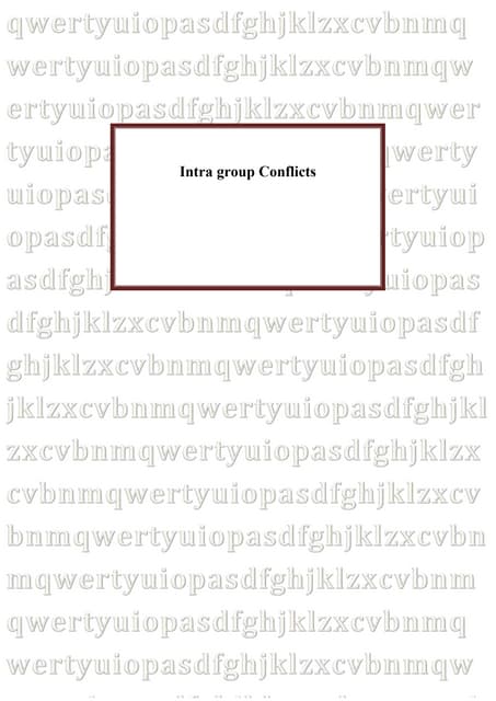 Intergroup Conflict | PPT