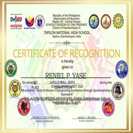 INTRAMS Certificates OF RECOGNITION 2024 pptx | PPTX