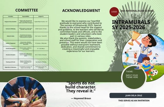 INTRAMURALS OPENING PROGRAM SCRIPT.docx | Awards Shows | Events