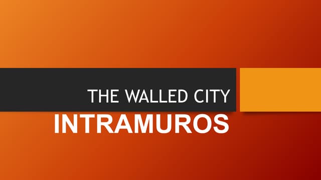 Intramuros_Main Map intramuros manila phillipines | PDF