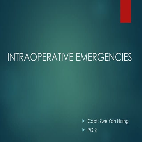 INTRAOPERATIVE EMERGENCIES DR AG ZAWZAW.ppt