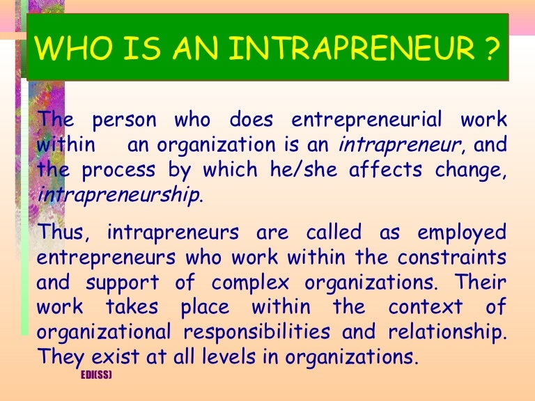 Intrapreneurship