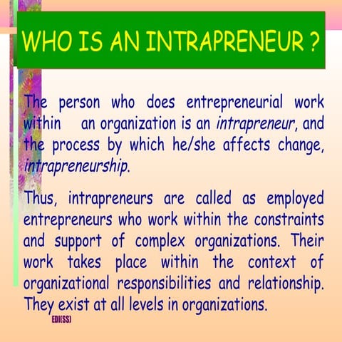 Intrapreneurship | PPT