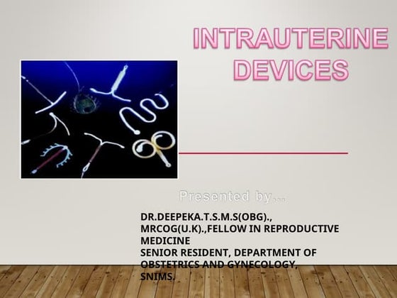 Intrauterine device (IUD) | PPTX