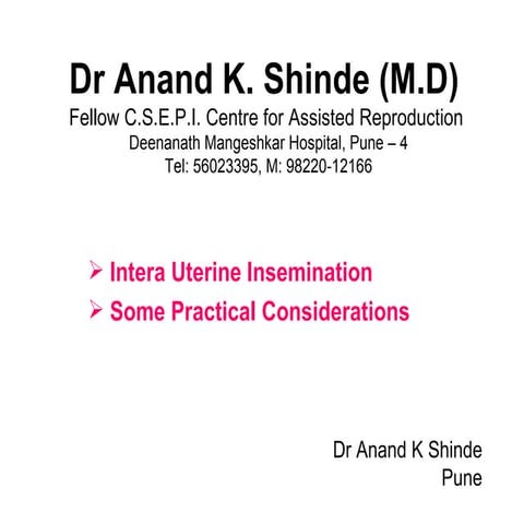 Intra Uterine Insemination | ODP