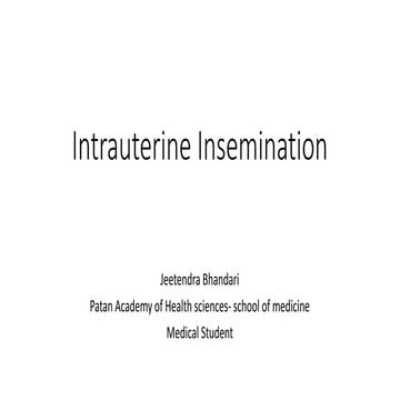 Intra Uterine Insemination | ODP