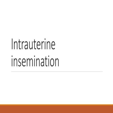 Intra Uterine Insemination | ODP