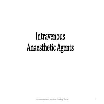 Basic pharmacology of anesthesia drugs | PPTX