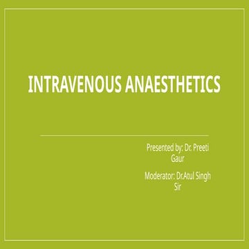 Basic pharmacology of anesthesia drugs | PPTX