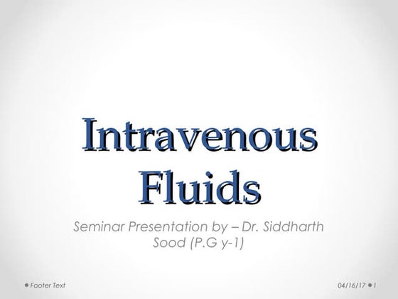 Physiological salt solution - PSS | PPTX