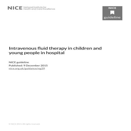 Intravenous fluid therapy in children and | PDF