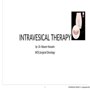 “Intravesical Therapy in Bladder Cancer: Comprehensive Guide on ...