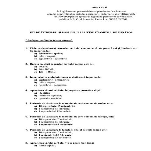 Intrebari examen-vanator | PDF
