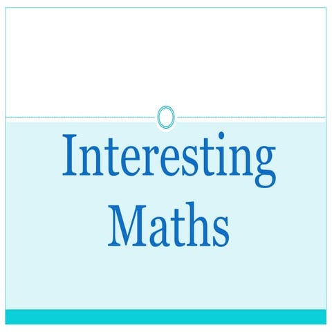 Intresting maths | PPT