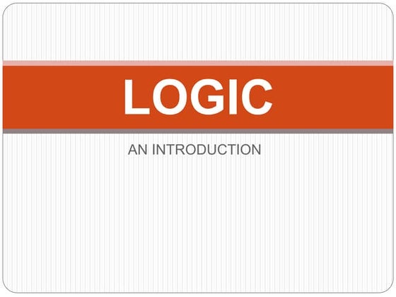 Logic | PPT