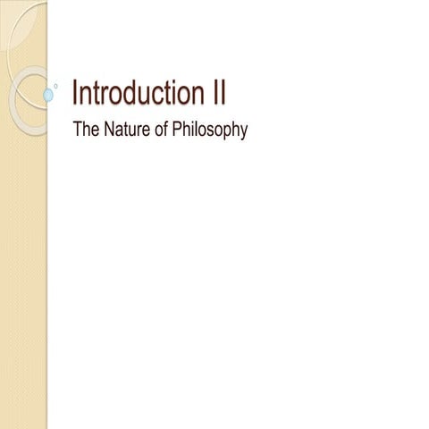 Intro. II: Philosophy | PPTX | Educational Assessment | Education