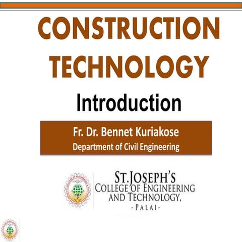 KTU CE 204 Construction Technology - Introduction | PDF