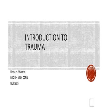Trauma | PPTX