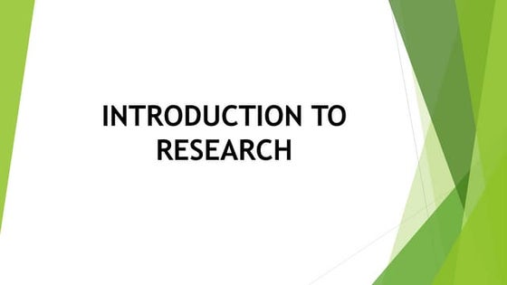 The Nature of Research | PPT