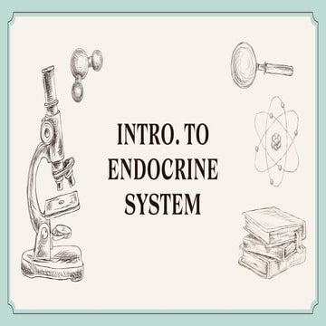 Introduction To Endocrine System- biopsychology | PPT