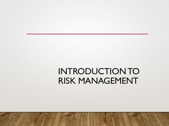 Risk management ppt-mohdjawadahmad.pptx. | PPT