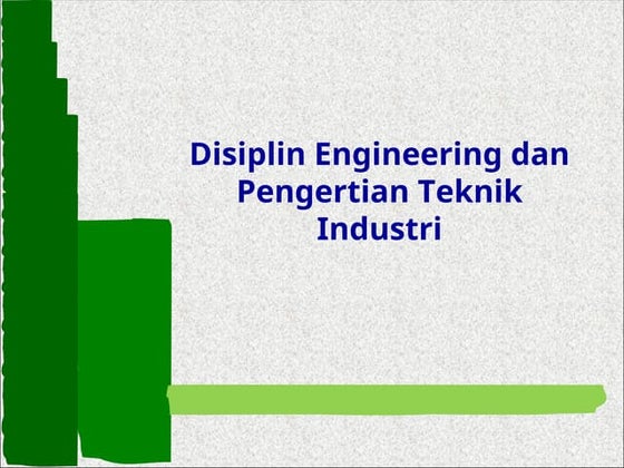 01. Sejarah, Tokoh, dan Konsep Teknik Industri | DOC