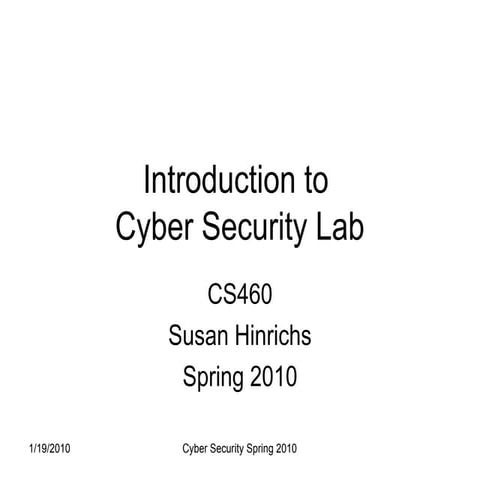 An introduction to cyber secirity and protocols | PPT