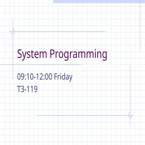 system programming intro lelend beck book course | PPT