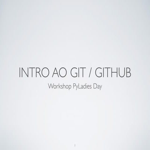 Intro Ao Git E Github Ppt