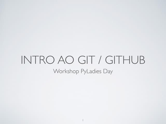 Intro Ao Git E Github Ppt