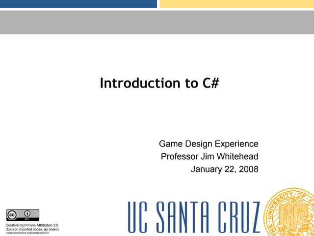Dot Net Csharp Language Ppt